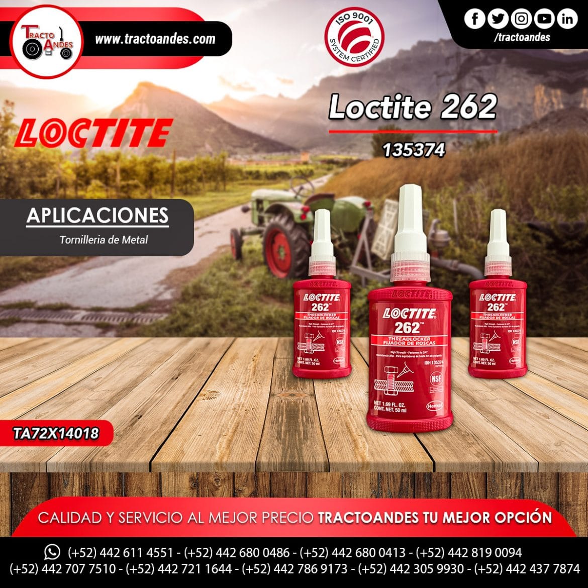 TractoAndes Refacciones Maquinaria Agrícola y industrial