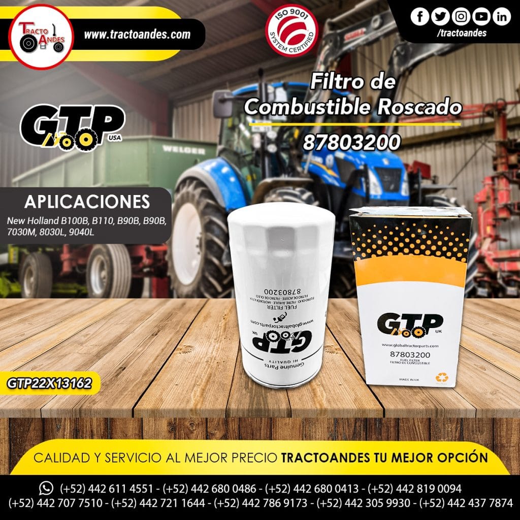 Filtro de Combustible Roscado - 87803200 | New Holland